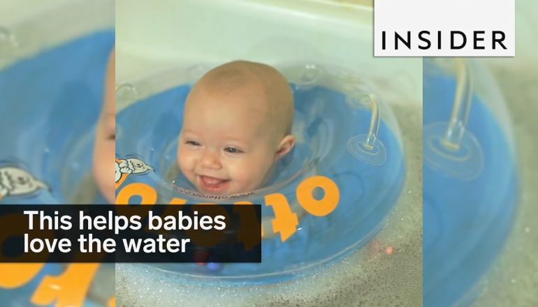 This tube helps babies get comfortable in the water | Pregnant Life